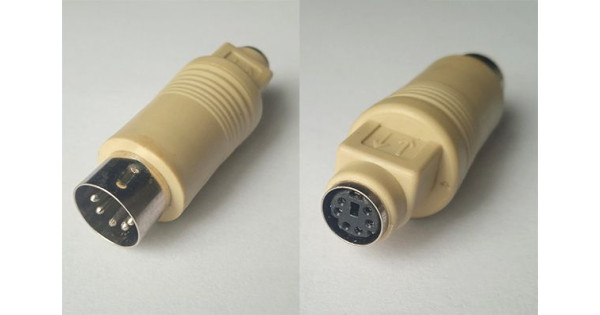 Adaptor Tastatura DIN (5 pin) AT la PS2, Vintage, Second Hand